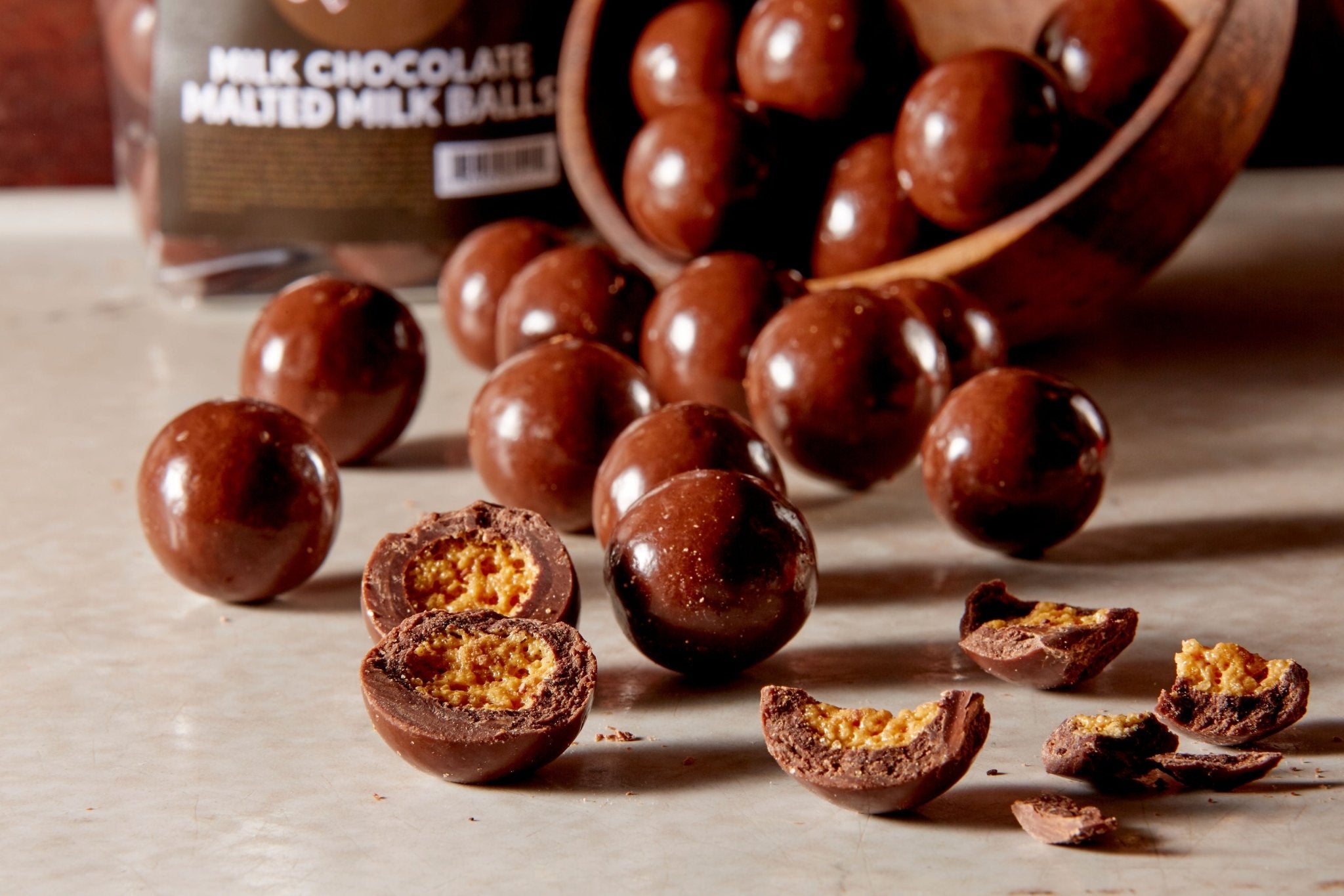 Milk Chocolate Malted Milk Balls - The Chocolate Room Brooklyn